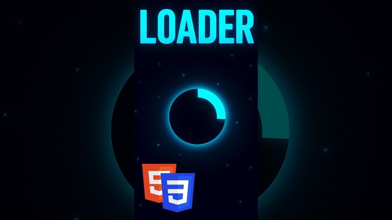 🤯CSS Loader Animation using HTML & CSS