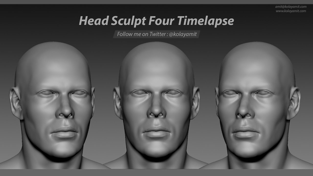 Head Sculpt Four Timelapse