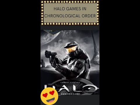 Halo Games in Chronological Order #shorts #halo