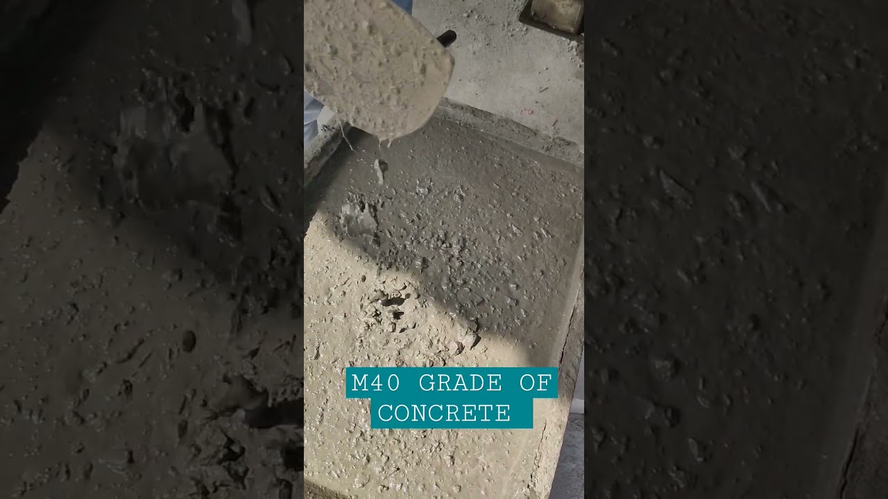 Concrete M40 Grade.!!👷👍#concrete #mix #cement #structure #slab #grade