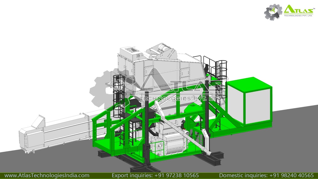 Mobile asphalt mixing plant | 3D installation video | Quick setup