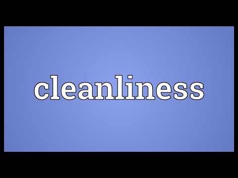 Cleanliness Meaning