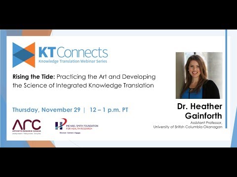 KT Connects | Practicing the art and science of integrated knowledge translation