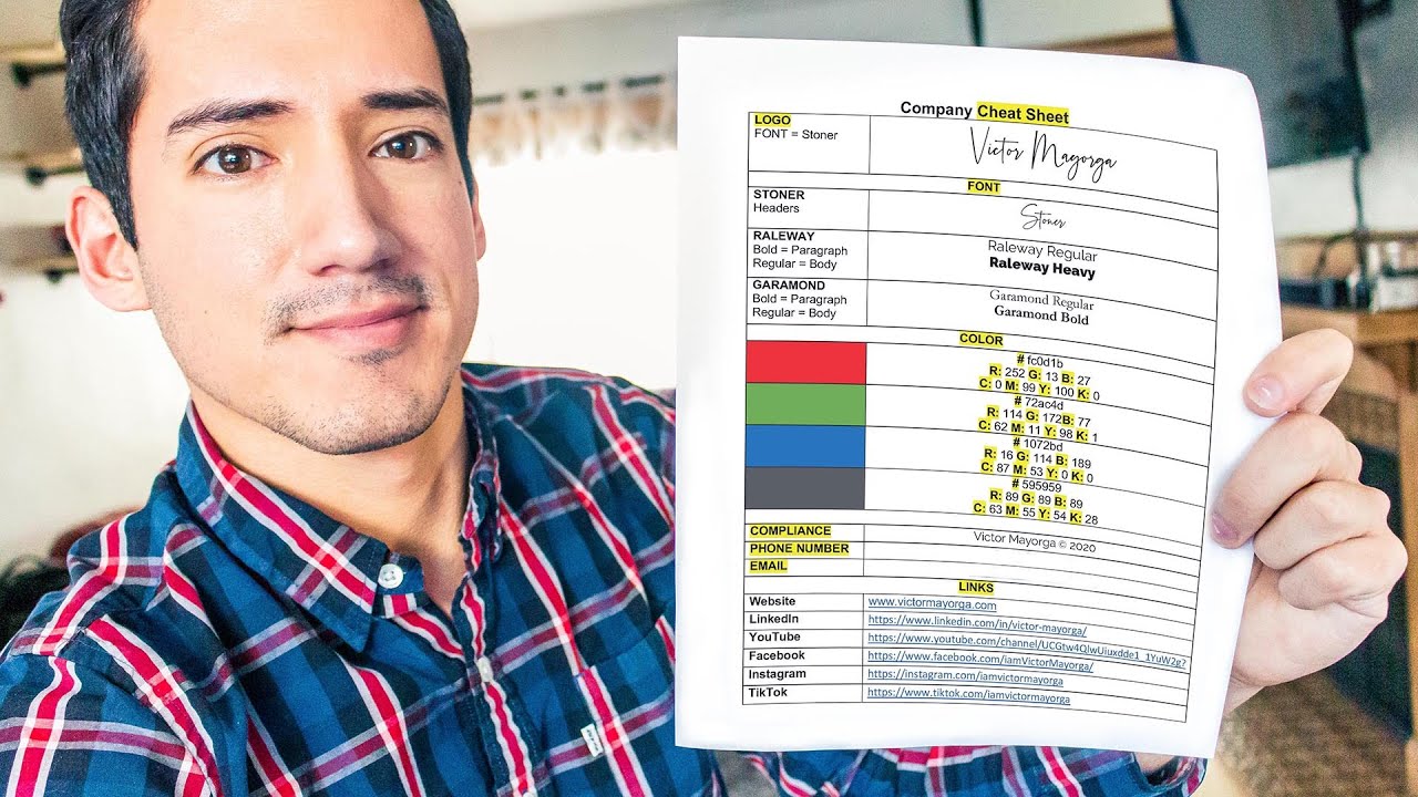 The Cheat Sheet Every Company Needs [Branding Guideline PDF Template]