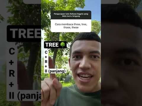 Beda Pengucapan : THREE, TREE, THOSE, THESE, THIS #bahasainggris #shorts