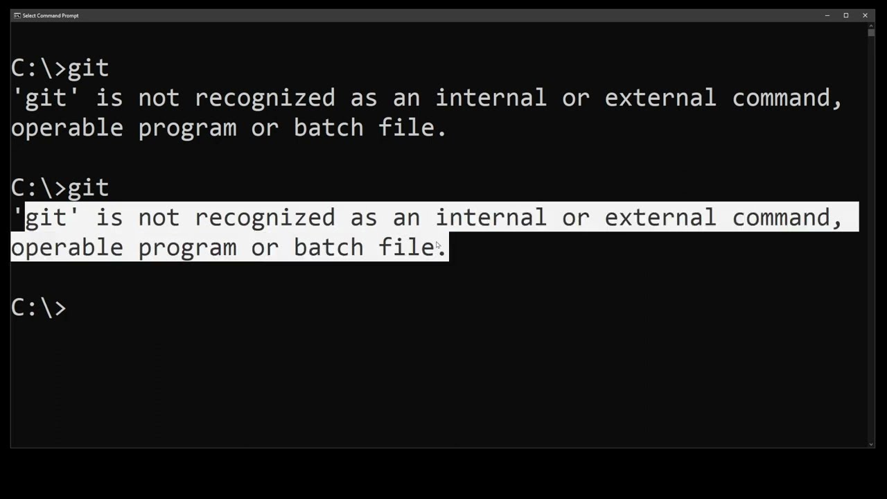 how to fix git is not recognized as an internal or external command, operable program or batch file