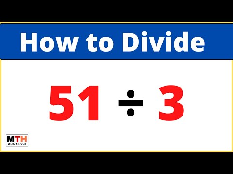 51 divided by 3 (51÷3)