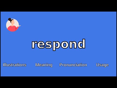 RESPOND - Meaning and Pronunciation