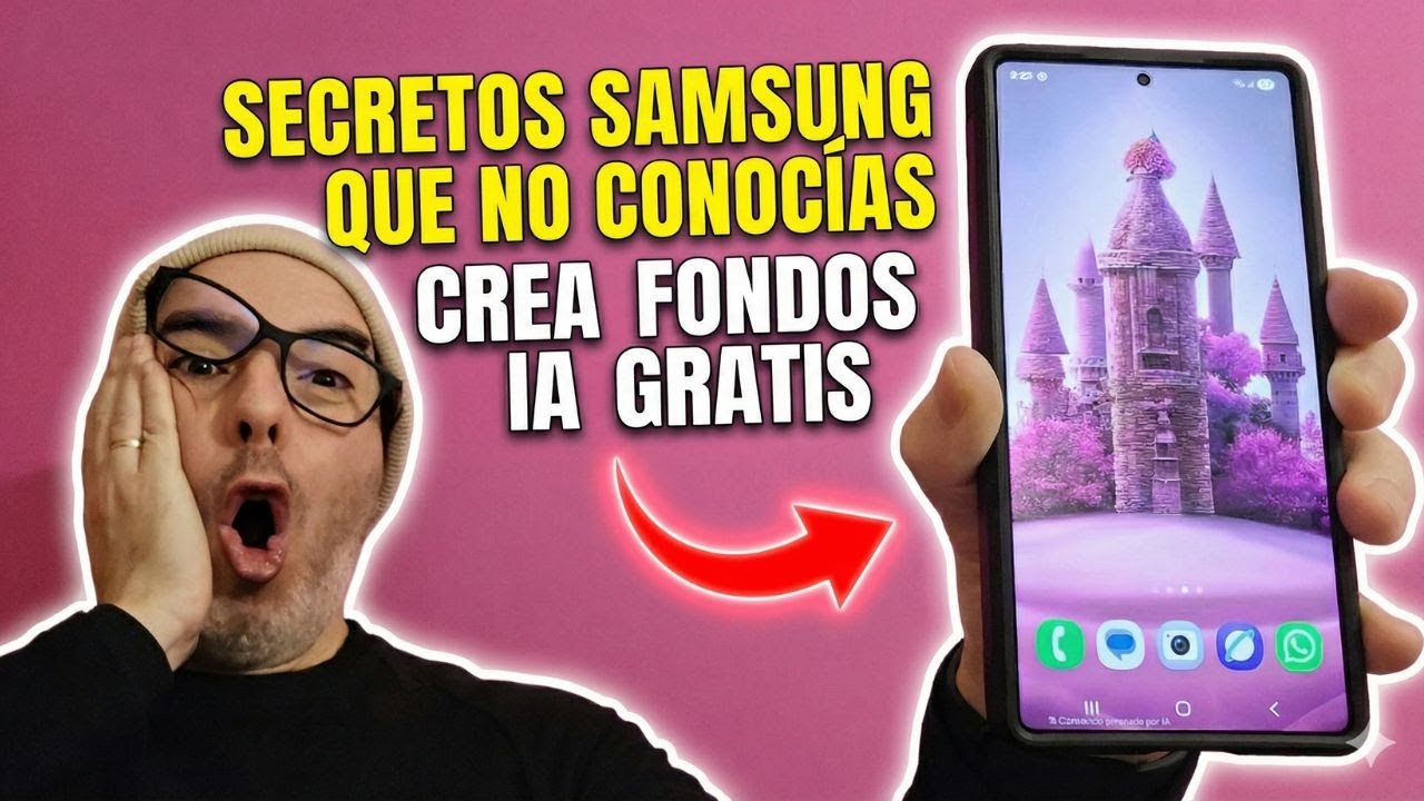 📱🤖 ¡INCREÍBLE! Como CREAR FONDOS de PANTALLA con IA en CELULAR SAMSUNG