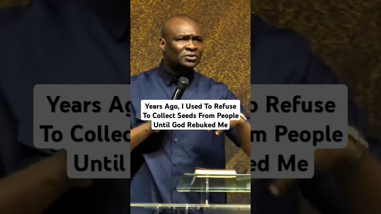 Years Ago, I Used To Refuse To Collect Seeds From People Until God Rebuked Me- Apostle Joshua Selman