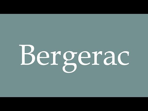 How to Pronounce ''Bergerac'' Correctly in French