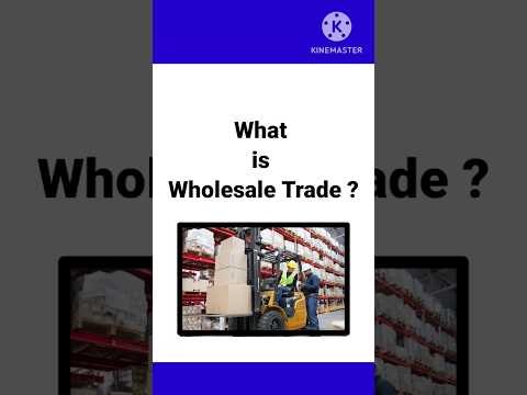 What is Wholesale Trade ? / Definition of Wholesale Trade . / Full Explanation of Wholesale Trade.