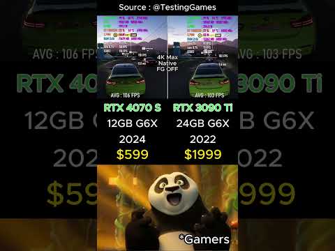 RTX 4070 Super VS RTX 3090 Ti GPU ✅ #Gaming #PCGaming #Nvidia #RTX #GPU #Geforce #pcgamer #NVDA