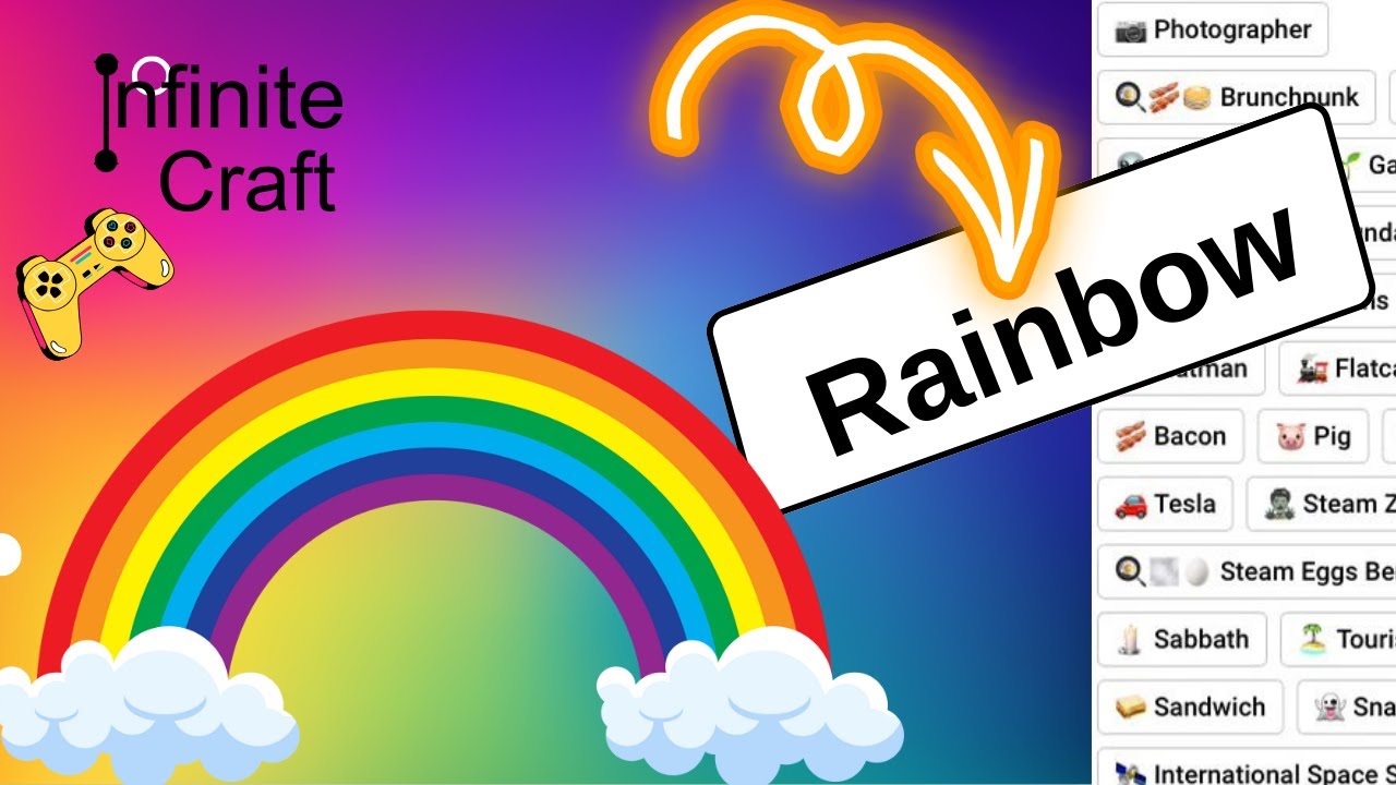 Infinite Craft - How To Make Rainbow in infinite Craft | Recipe | Guide | Cheats