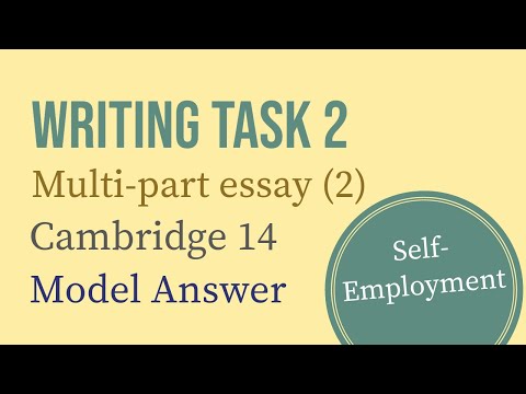 IELTS Writing Task 2: Multi-part essay (2) | Self-Employment | Cambridge 14