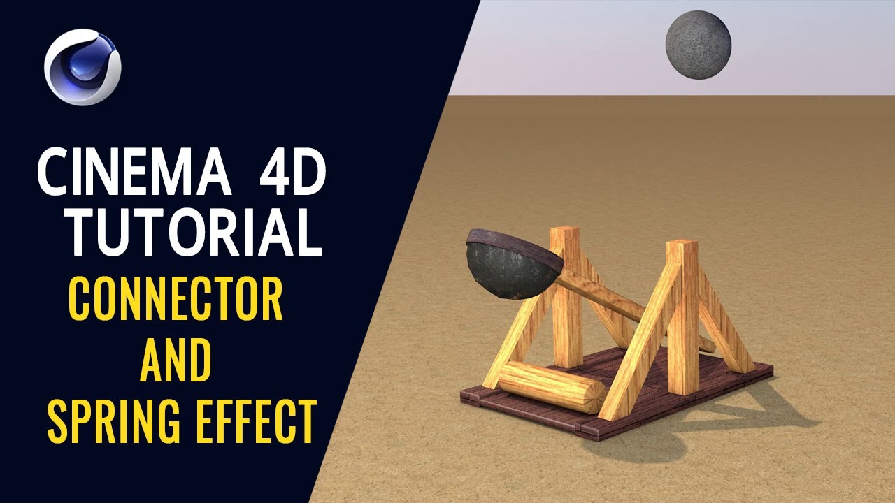 Connector and Spring Effect - Cinema 4D Tutorial