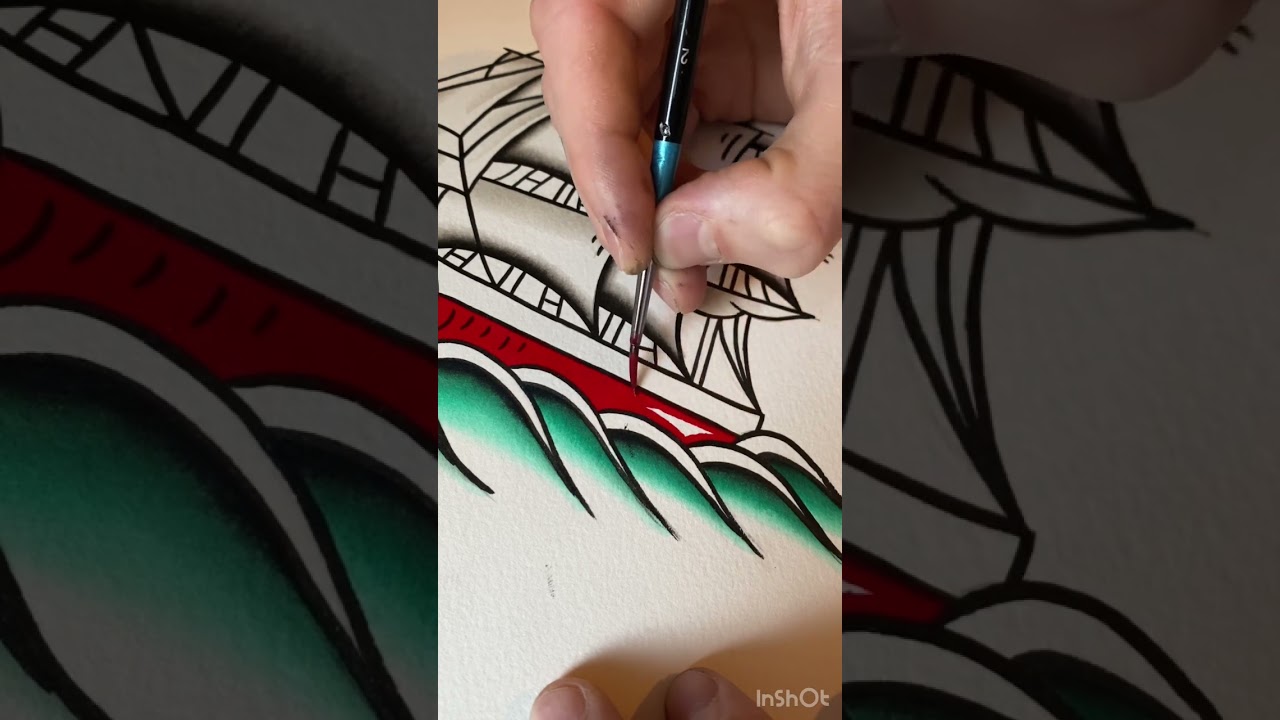 Hand painted flash 🖤🙌 #tattooart #drawing #tattoo #artist #traditionaltattoo #painting #art