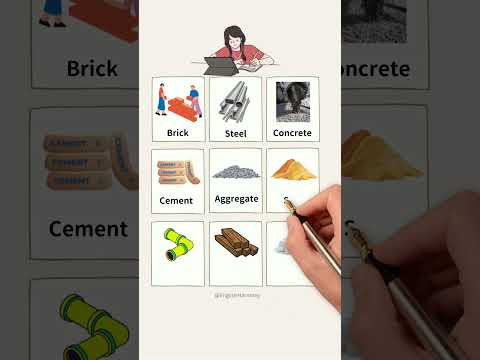 Building Materials Vocabulary in English #study