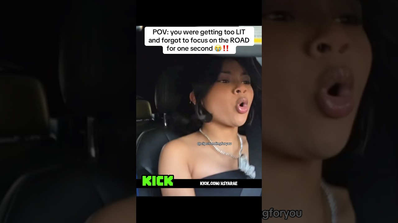 POV: you were getting too LIT and forgot to focus on the ROAD for one second 😭‼️