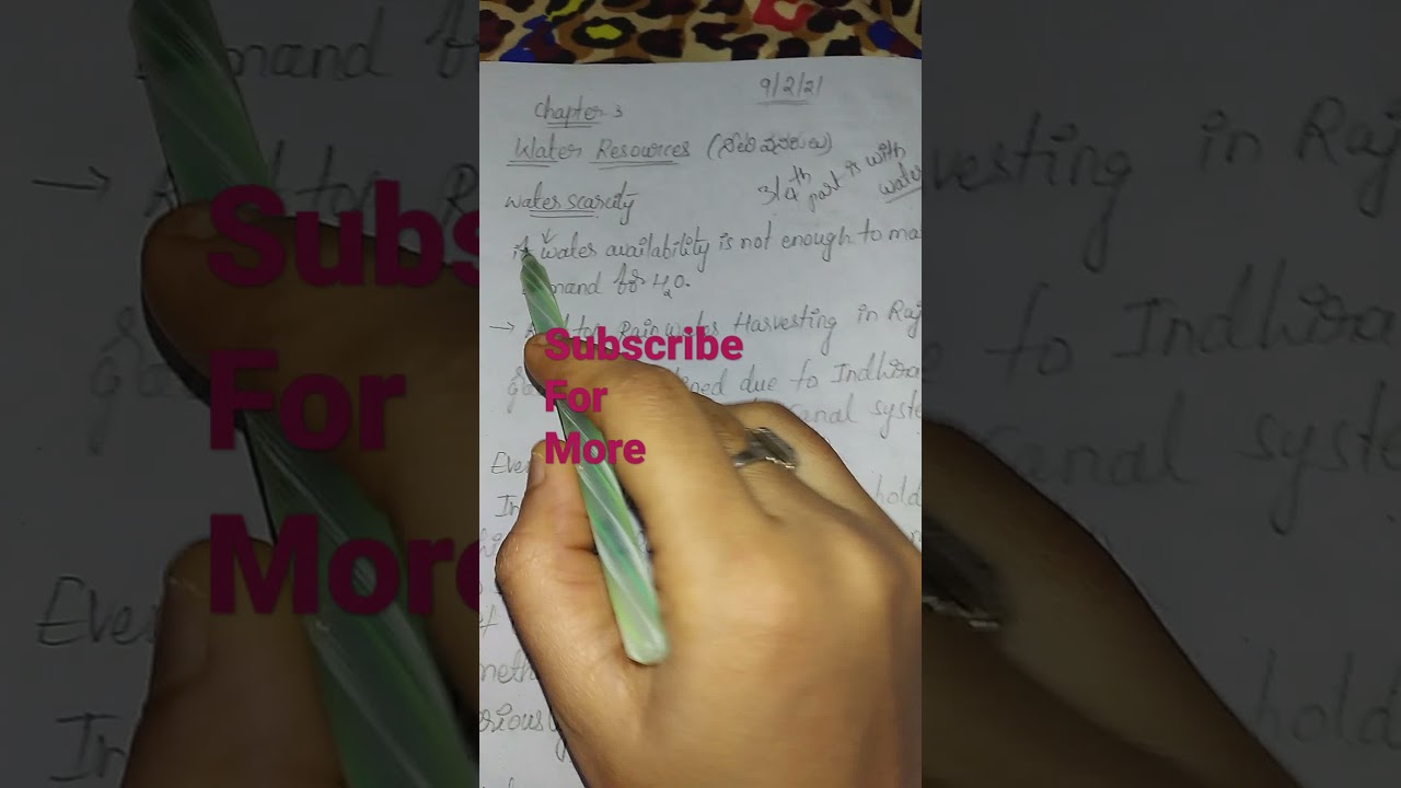 NCERT Class 10 Geography Unit 3 running notes