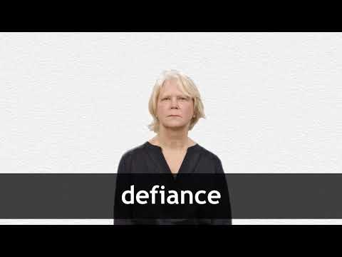 DEFIANCE definition and meaning | Collins English Dictionary