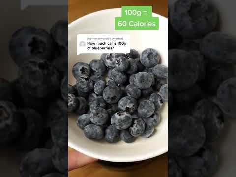 What 100 Calories of Blueberries Looks Like