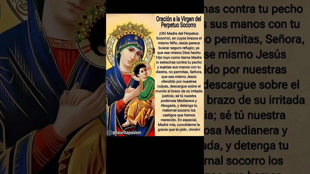 🌹27 de Junio ~ Nuestra Señora del Perpetuo Socorro🌹#oracion #virgen #perpetuosocorro