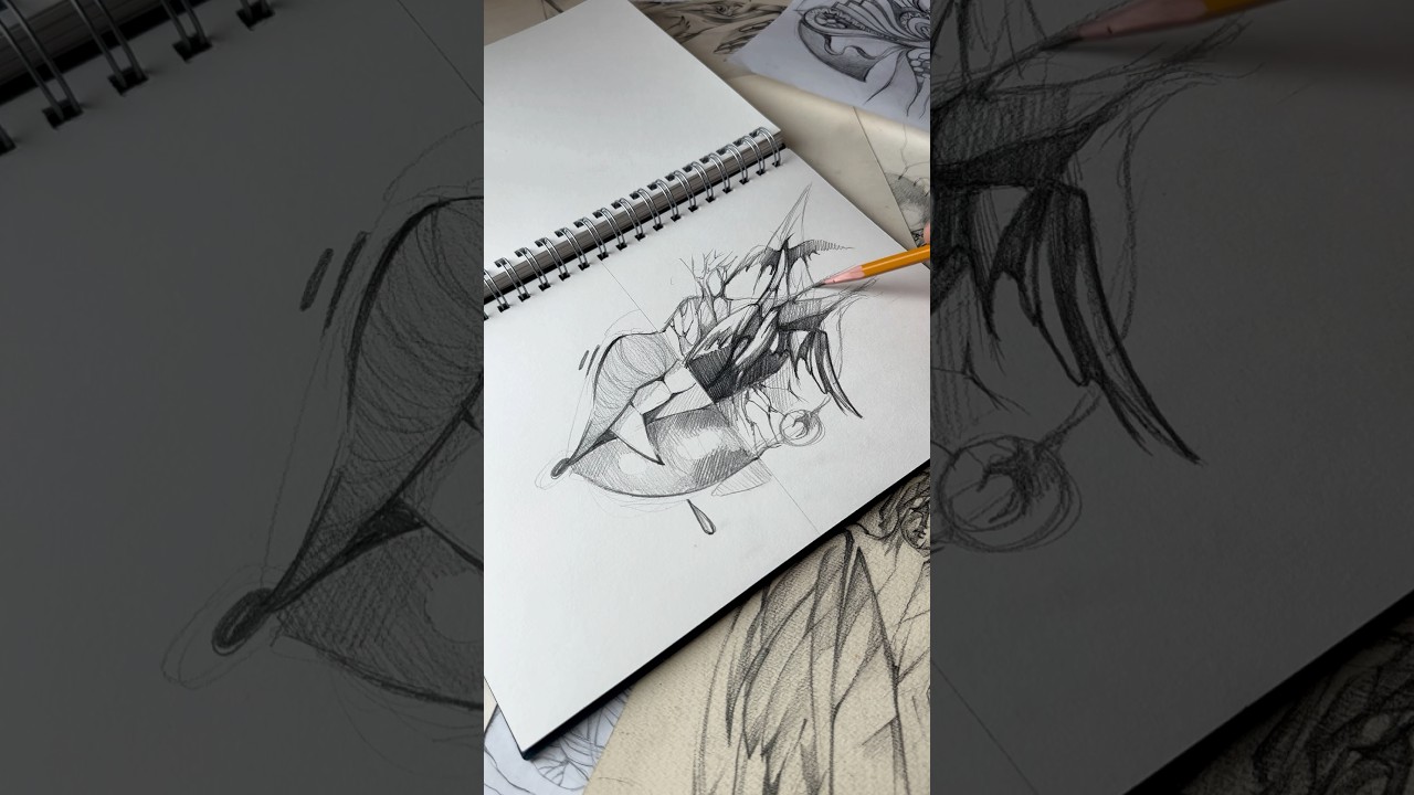 my style vs dad’s style #art #sketchings #artstyle #artwork