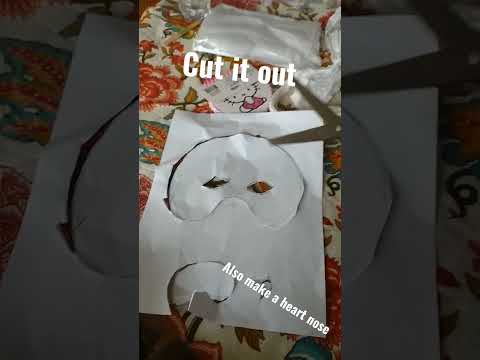 how to make a paper therian mask