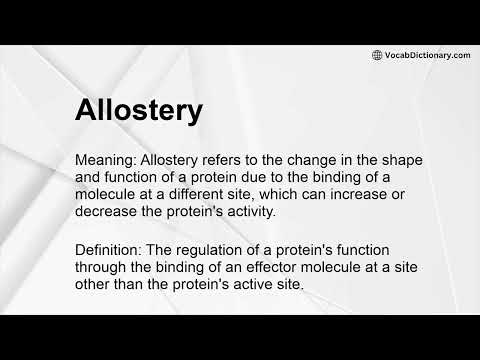 Allostery Meaning