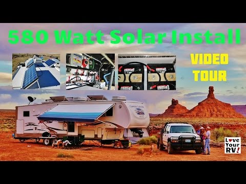 My Friends Awesome 580 Watt RV Solar Power System