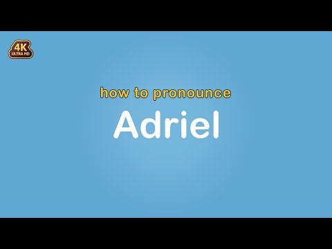 how to pronounce Adriel 【Name】