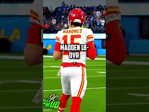Patrick Mahomes Madden Ratings Over The Years
