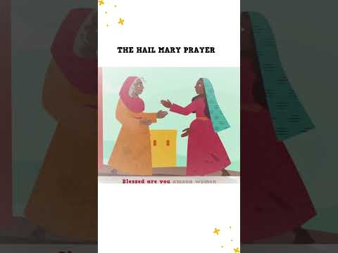 Hail Mary Prayer Animation for Catholic Children #CatholicPrayer #hailmary