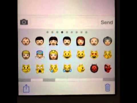 Black emojis on iPhone
