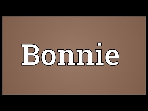 Bonnie Meaning