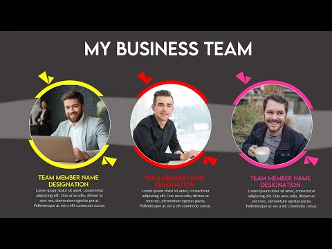 How to Design Modern Team Members Slide in Microsoft PowerPoint