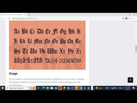 How to Download and Install Old London Font Free Download in Adobe Photoshop