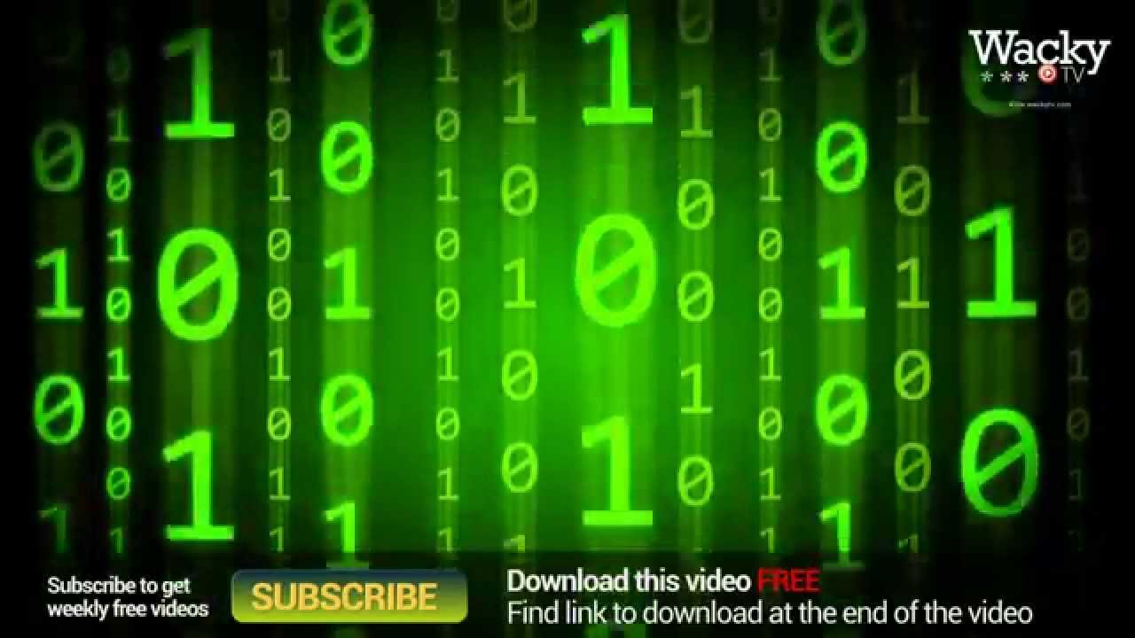 Free Backgrounds - falling digits