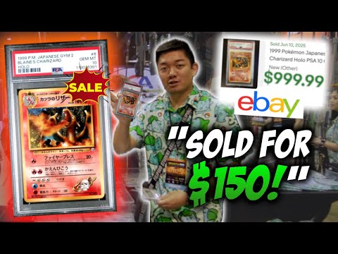 I SOLD A $1000 CHARIZARD FOR THE WRONG PRICE! | Chicago Collect-A-Con 2025 Day 1 VENDOR POV