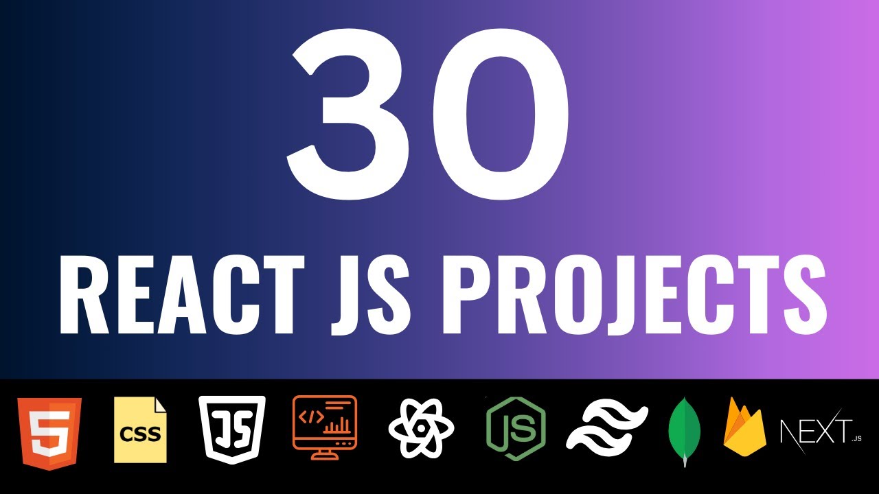 30 React JS Projects | React JS Machine Coding Interview Questions 2025