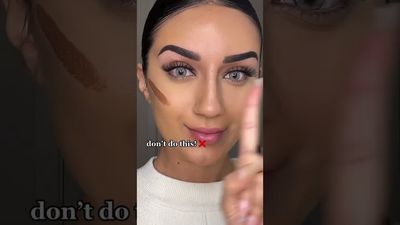 How to: Model Cheekbones with contour 😍 #makeup #makeuphacks #makeuptutorial