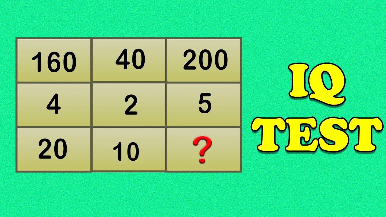 Math Puzzle IQ Test: Can You Find The Missing Number? 🧠