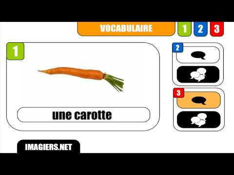[HD] French vocabulary # Une carotte