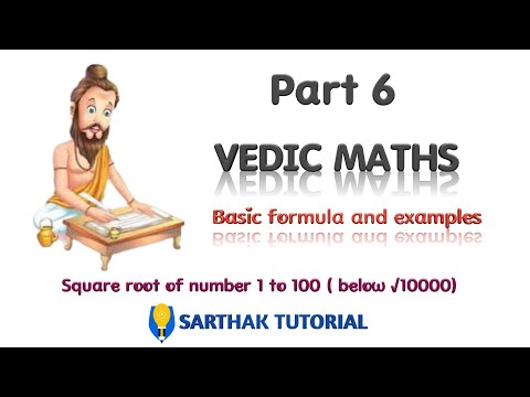 Square root of number 1 to 100 (below the √ 10000)