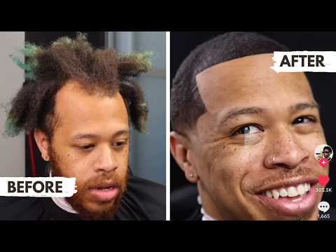 BEST OF SLY HUNCHO BARBER TRANSFORMATION TIKTOKS | SPICEBALL!!
