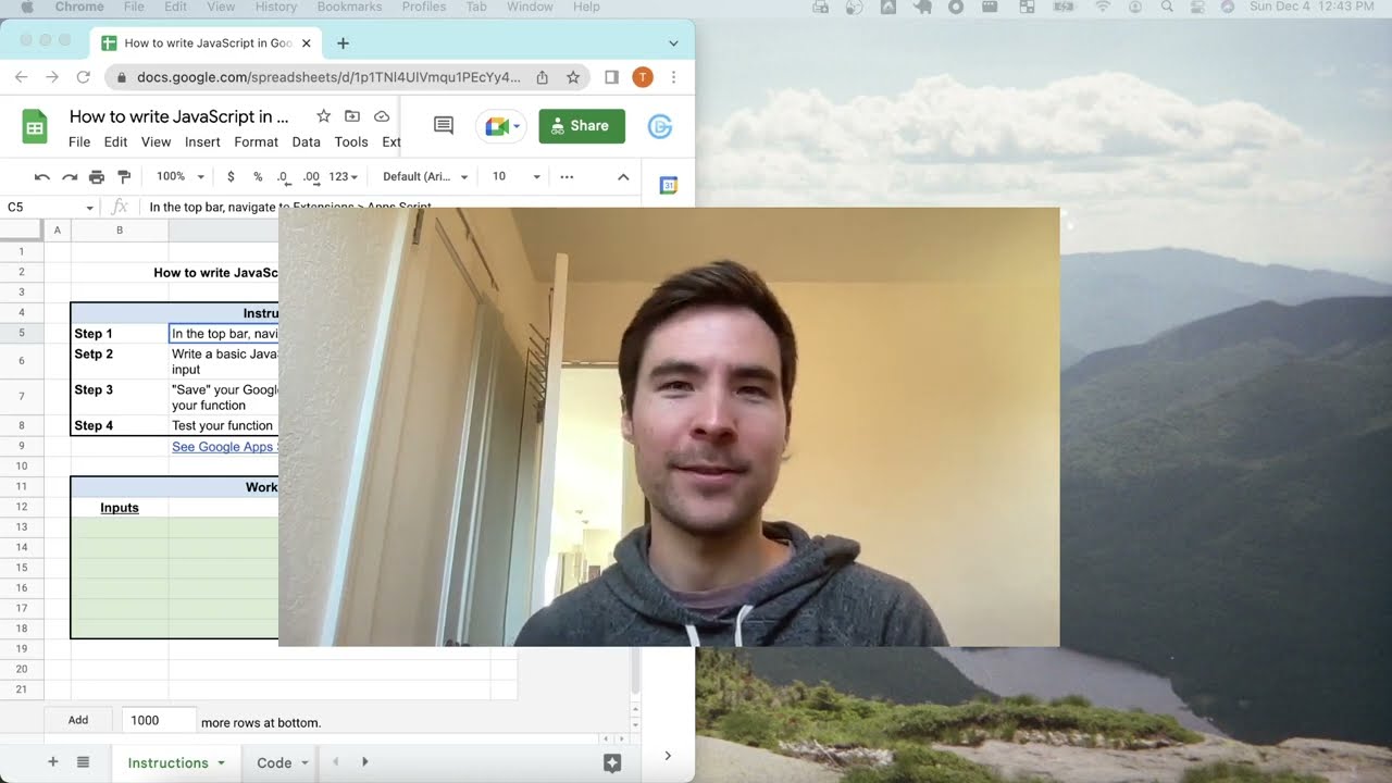 Can you write JavaScript in Google Sheets?