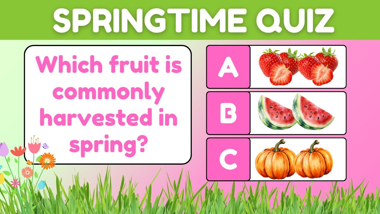 Spring Season Quiz 🌸 10 Trivia Questions about Springtime | ESL Class Games in English