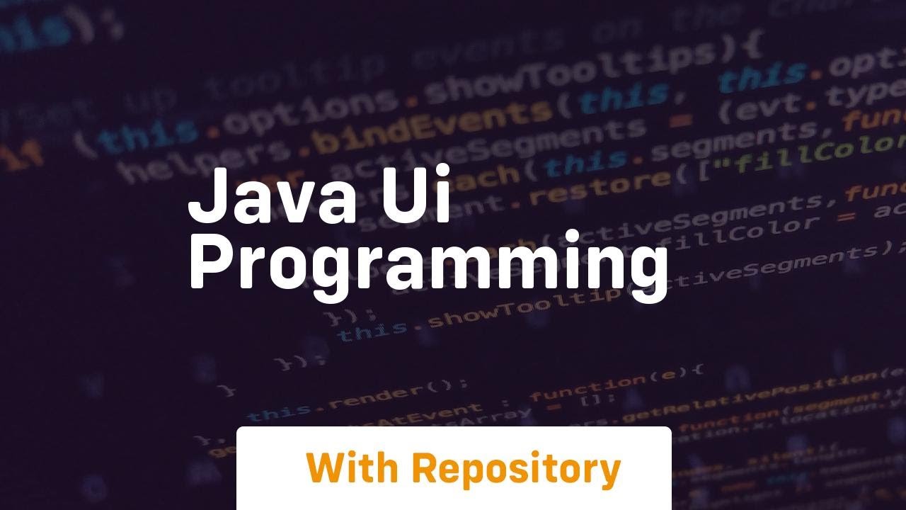 java ui programming