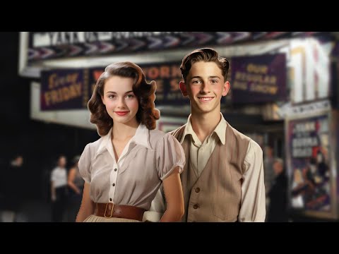 Life as a Teenager in 1940s America (Colorized)